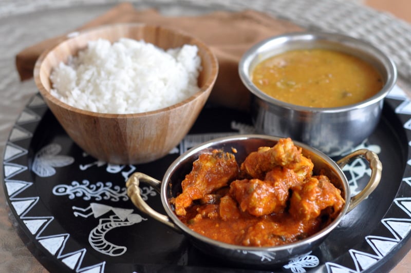 Chettinad Recipes : Thakalli Masala Kozhi (Chicken Tomato Masala ...